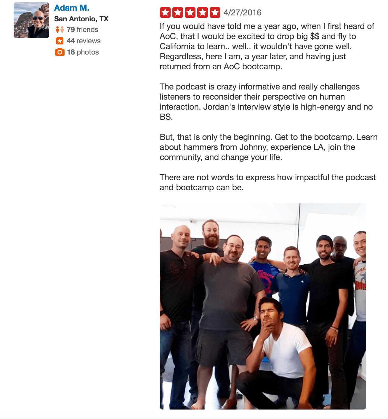 The Art of Charm Bootcamp Client Testimonials